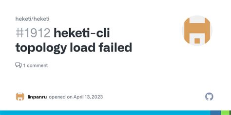 Heketi Cli Topology Load Failed · Issue 1912 · Heketiheketi · Github