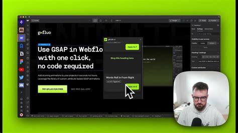 i added gsap animations to my webflow project without js in less than