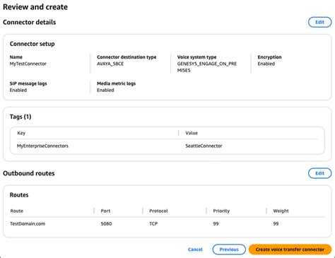 Create External Voice Transfer Connectors For Amazon Connect Amazon Connect