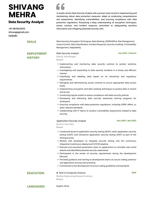 Sample Resume Of Data Annotator With Template Writing Guide Resumod Co