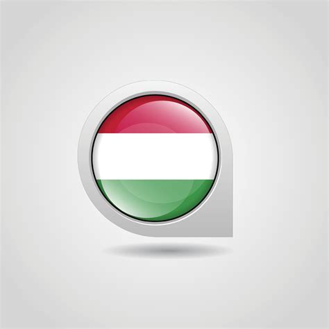 Hungary Flag Map Pin 13028522 Vector Art At Vecteezy