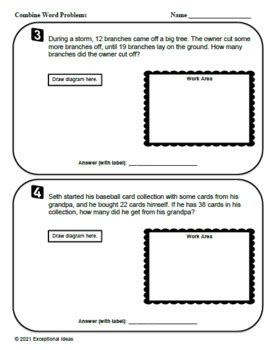 Schema Based Word Problems Combine Additive Schema TpT
