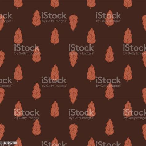 심플한 오크 잎 프린트가 있는 단풍이 매끄럽고 원단 갈색 배경 유기농 천연 프린트 0명에 대한 스톡 벡터 아트 및 기타 이미지 0명 11월 9월 Istock