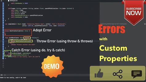 Swift Tutorials Part 34 Errors With Custom Properties Error