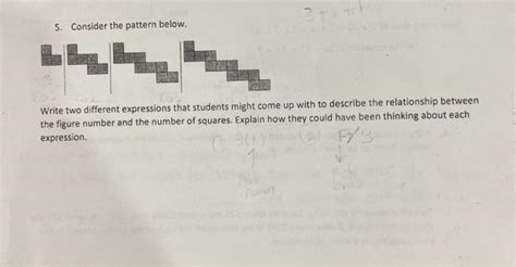 Solved 5 Consider The Pattern Below Write Two Different