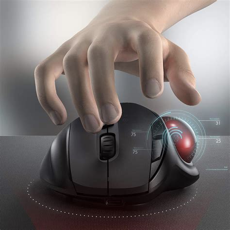 Souris Sans Fil Ergonomique Trackball Rechargeable Ma Boutique Ergonomique
