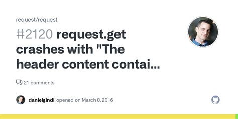 Requestget Crashes With The Header Content Contains Invalid Characters · Issue 2120