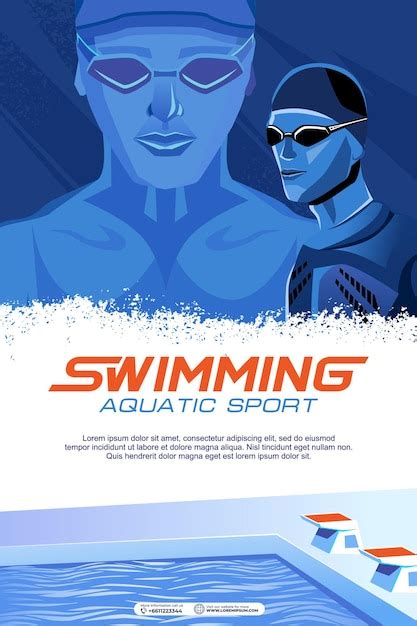 Premium Vector Swimming Sport Illustration Vector Swimming Background For Banner Poster And Flyer