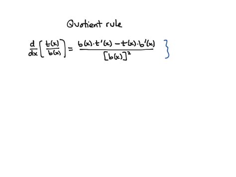 Quotient Rule Math Calculus Showme Quotient Rule Math Calculus Showme
