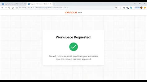 Oracle Apex Instance Login Manage Workspace Requests Youtube