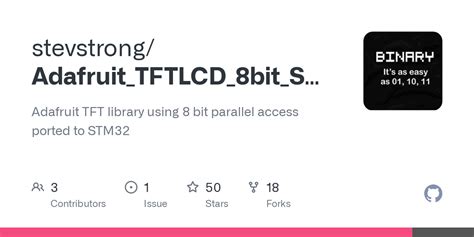 Github Stevstrong Adafruit Tftlcd Bit Stm Adafruit Tft Library Using Bit Parallel Access