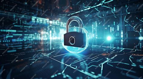 Premium Photo Generative Ai Network With Security Locks