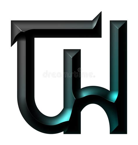 3d Rendered Illustrationstylized Hindi Lettercustom Art Font Stock Illustration