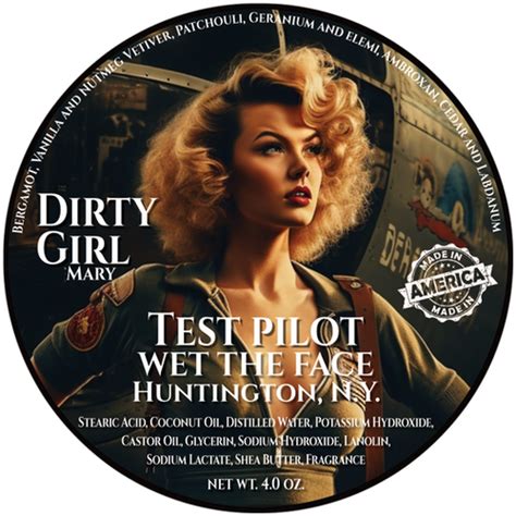 Dirty Girls Test Pilot Shaving Soap Wet The Face