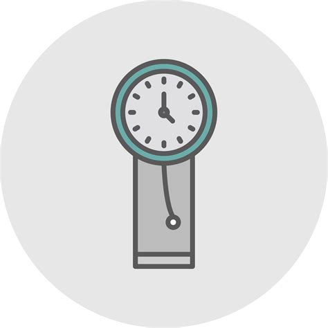 Clock Line Filled Light Icon 44070283 Vector Art At Vecteezy