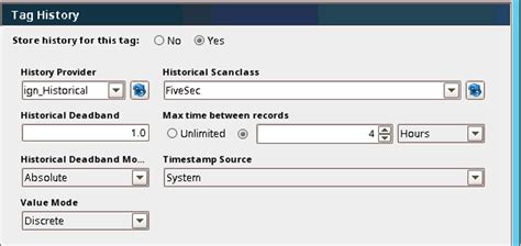 Tag History Maximum Dont Return Expected Value Ignition Inductive