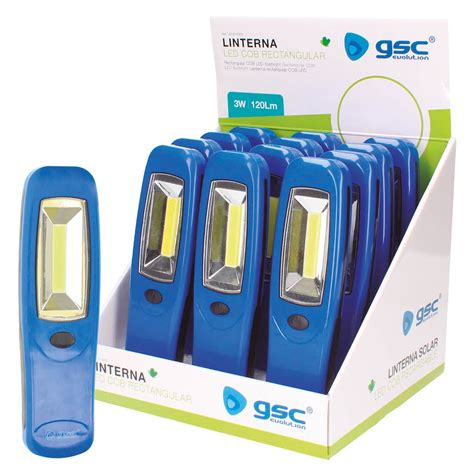 Led Rectangular Flashlight 3w 12pcs Display Box Garsaco