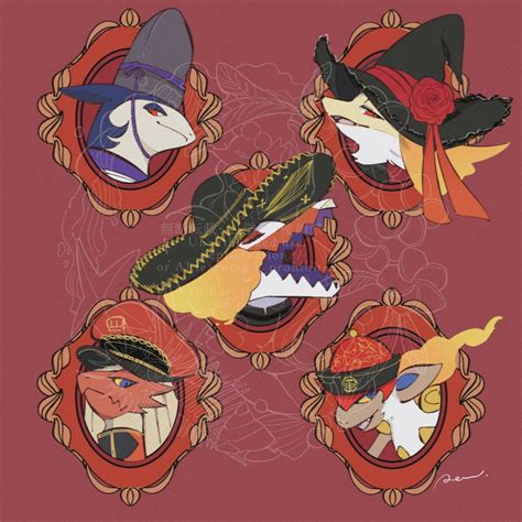 Blaziken Delphox Hisuian Typhlosion Infernape And Skeledirge Pokemon Drawn By Rendoll