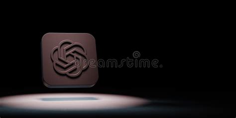 Openai App Icon Spotlighted On Black Background Editorial Photo Illustration Of Logo