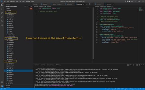 Visual Studio Code How To Increase Font Size In The Explorer Panel