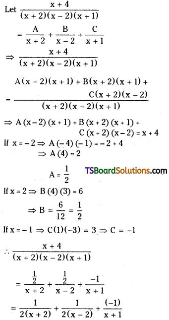 Ts Inter Second Year Maths 2a Partial Fractions Important Questions Ts Board Solutions