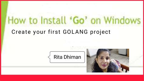 how to install go create your first project with golang programming language golang