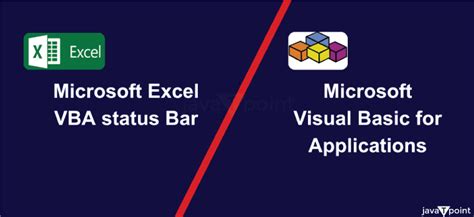 Vba Status Bar In Microsoft Excel Tpoint Tech