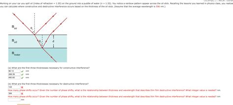 Solved You Can Calculate Where Constructive And Destructive