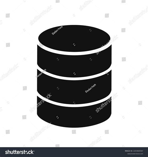 Database Icon Simple Design Stock Vector Royalty Free 2203664547