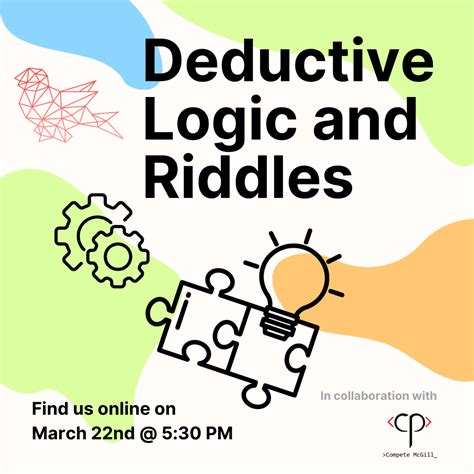 Deductive Logic And Riddles Students Society Of Mcgill University