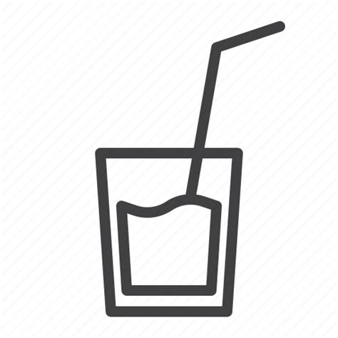Cocktail Glass Straw Water Icon Download On Iconfinder