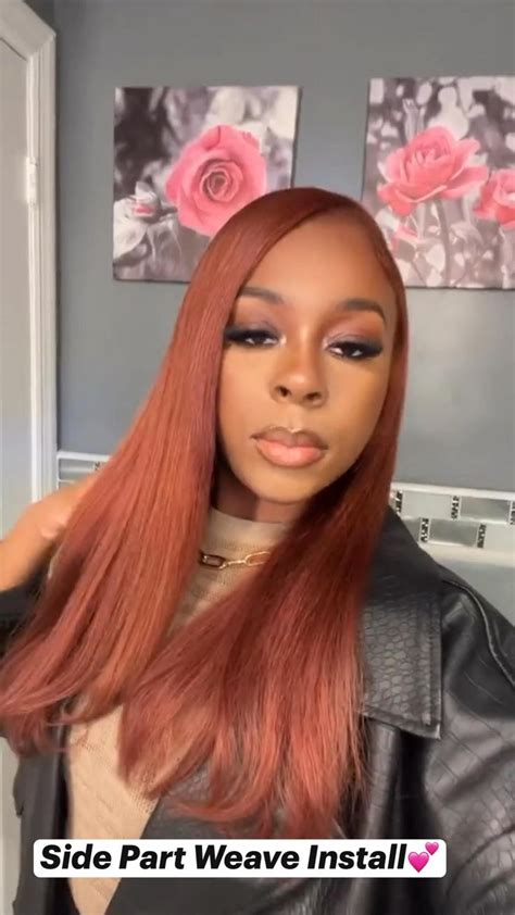 Side Part Weave Install Weave Hairstyles Hair Tutorial Hair Styles