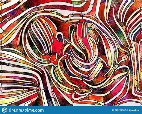 Advance Of Stained Glass Stock Illustration Illustration Of Metaphor 223224107