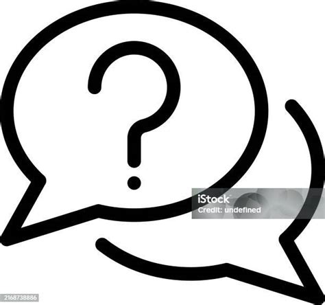 질문 거품 선 아이콘입니다 도움 요청을 하세요 Faq 설문지 기호입니다 디자인 요소 선 스타일 질문 거품 아이콘입니다 벡터 0명에 대한 스톡 벡터 아트 및 기타 이미지