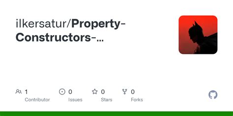 Github Ilkersaturproperty Constructors Destructure