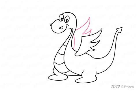 Как поэтапно нарисовать дракона