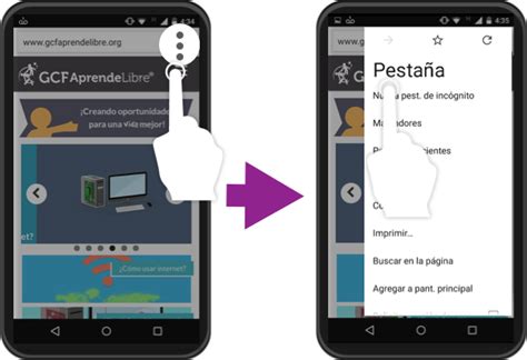¿cómo Usar Android Cómo Navegar Entre Pestañas En Chrome