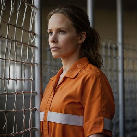 Portrait Of A Female Prisoner Looking Out Of The Prison Cell Stock Image Image Of Cell Prison