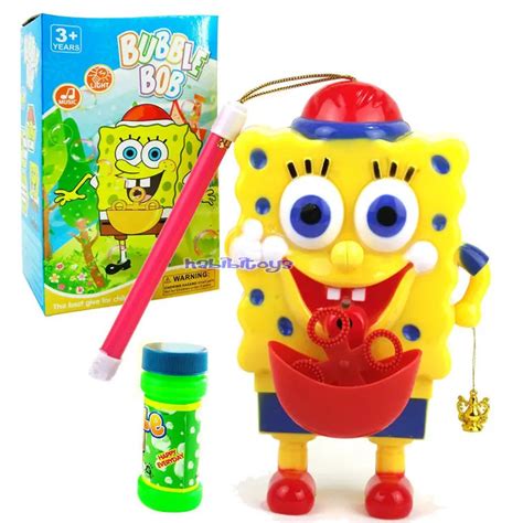 Spongebob Cartoon Bubble Machine Portable Small Lanterns With Sound And Light Toys Free Shipping
