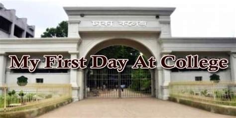 My First Day At College Assignment Point
