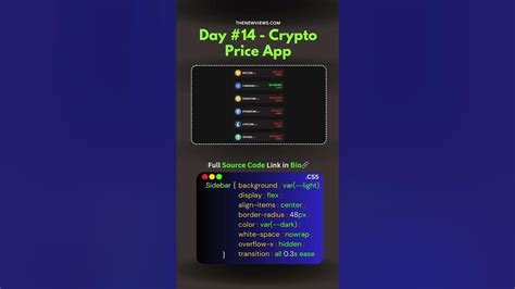 Crypto Info App😌 Csstricks Coding Webdeveloping Webdesign