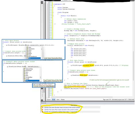 C Cs0103 The Name Brushes Does Not Exist In Current Context