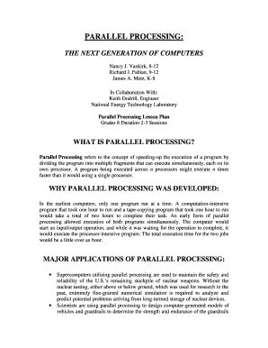 Fillable Online Repository Binus Ac Parallel Processing Repository