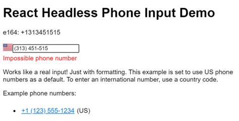Headless Phone Input Component For React Reactscript