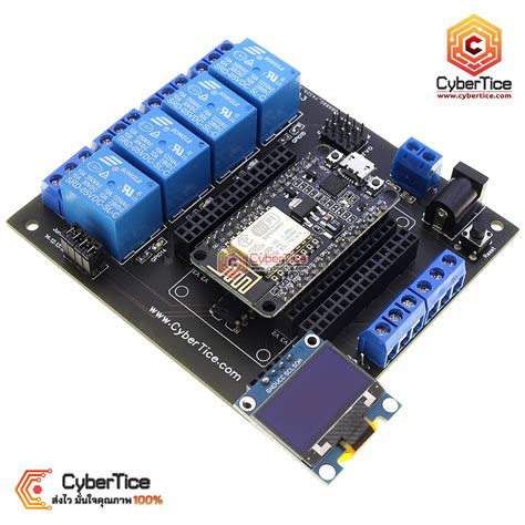 Nodemcu Esp8266 Smart Iot บอร์ดขยาย Nodemcu V2 V3 Shield Relay 4ch Wi Fi App Blynk ขาย Arduino