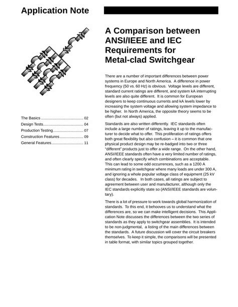 Pdf A Comparison Between Ansiandieee And Iec Dokumentips