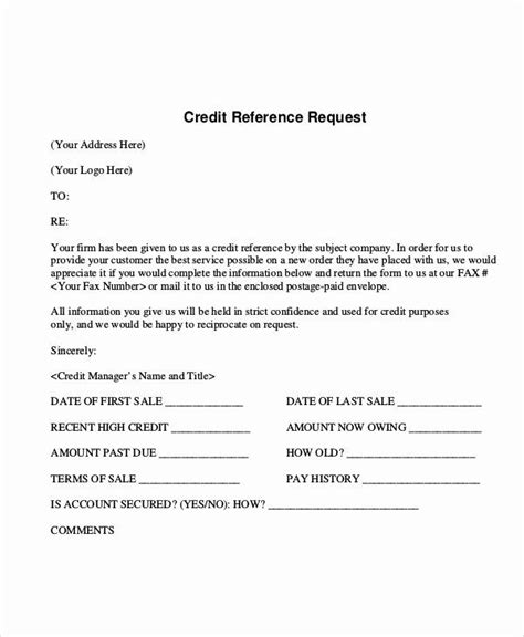 Template For Reference Request Smart Template Maker