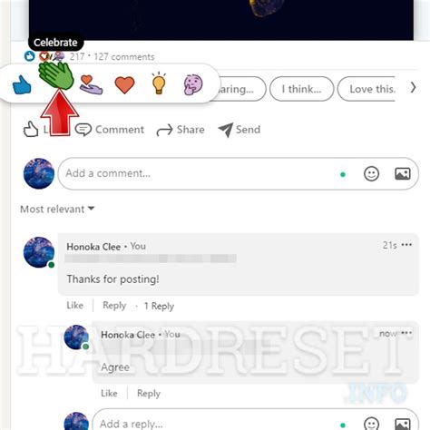 How To Add Reaction In Linkedin HardReset Info