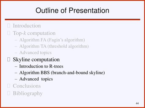 Ppt Top K And Skyline Computation In Database Systems Powerpoint