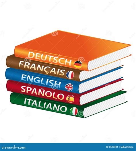 Language Books Stock Vector Illustration Of Brown Manual 8510381
